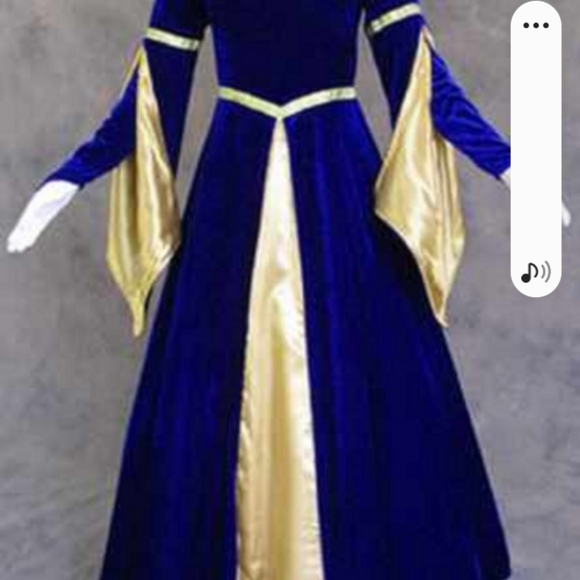 Unlisted | Dresses | Royal Blue Renaissance Medieval Gown With Satin ...
